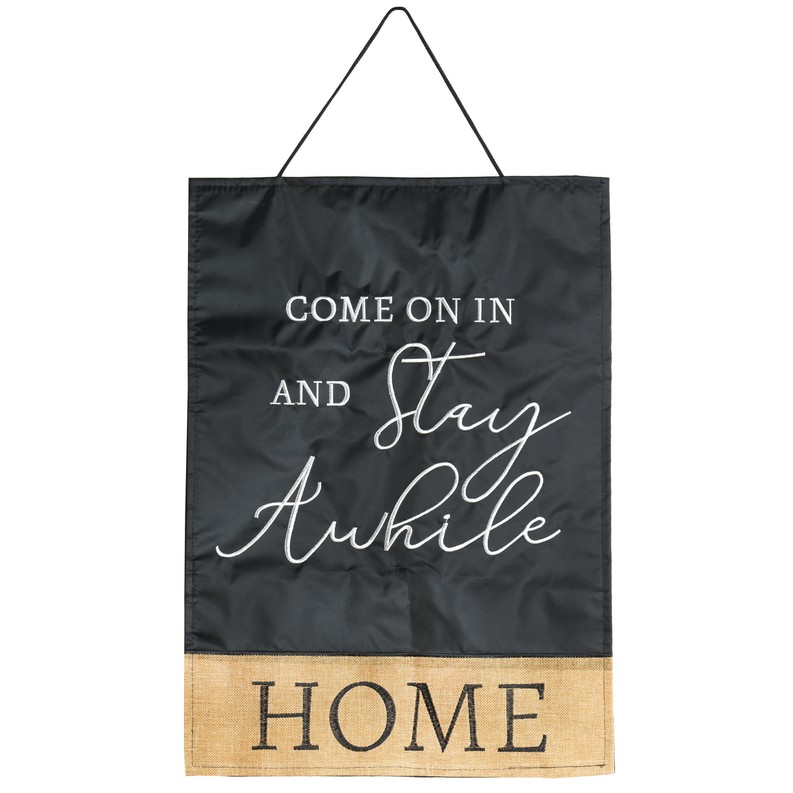 Door Hanger Come On In And Stay Awhile | eBay