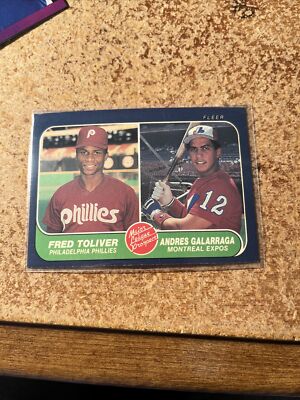 1986 Fleer 647 Fred Toliver Andres Galarraga Rookie Card RC Expos | eBay