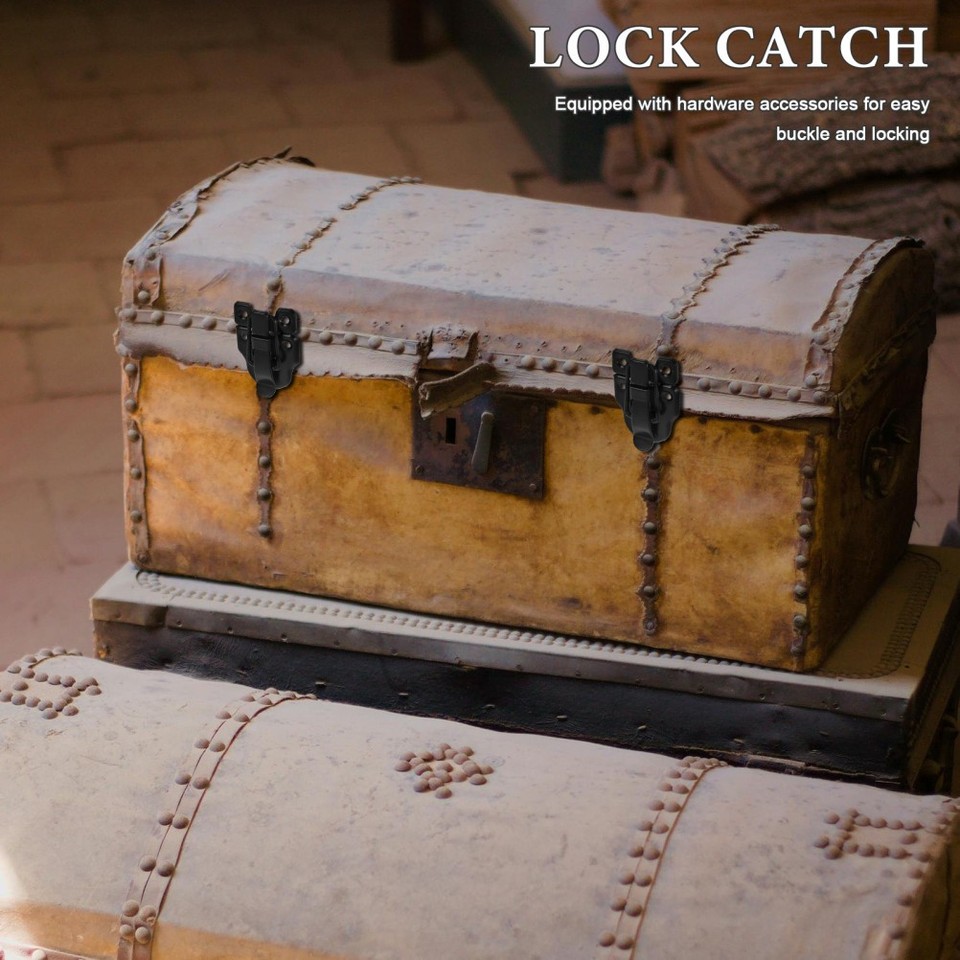 Retro Vintage Latch Hasp Duck-billed Box Lock Clasp Metal Cabinet Door ...