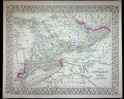 Pre-1900 - Ontario Canada Map