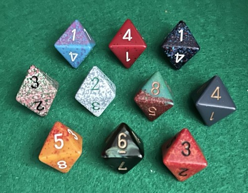 Chessex dice lot - D8 Eight-sided Dice | eBay
