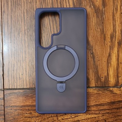 CASEKOO MagicStand Blue Matte Ring Stand Case for Samsung with Panda ...