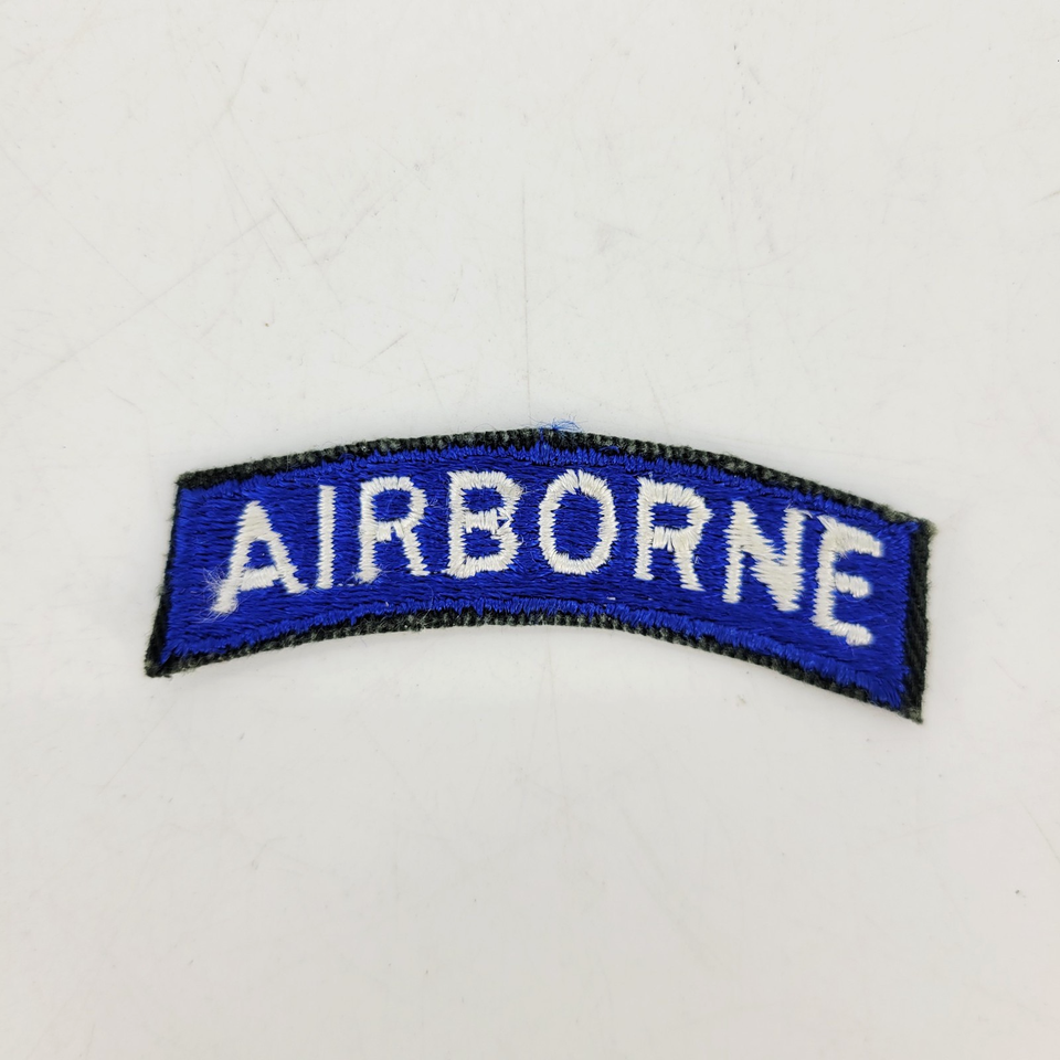 3 x WW2 US Army Blue/White AIRBORNE Tab Patch Cut Edge | eBay