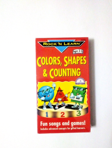Rock 'N Learn - Colors, Shapes, and Counting (VHS, 1997) New Sealed ...