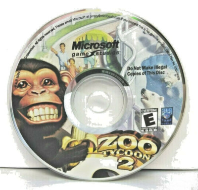 MICROSOFT GAME STUDIOS ZOO TYCOON 2 - WINDOWS PC 2004 ESRB CD-ROM RARE ...
