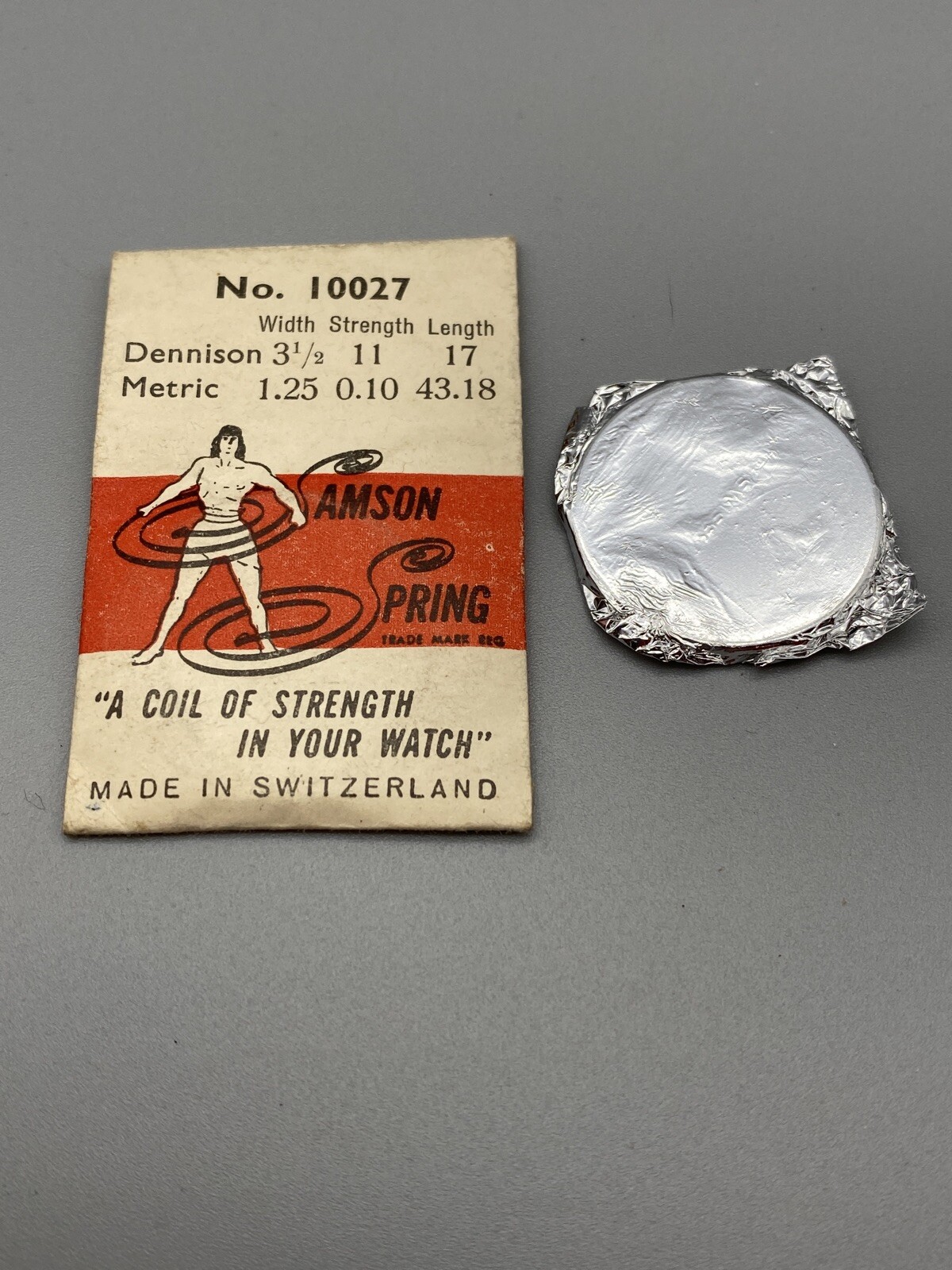 Samson Spring #10027 Watch Mainspring - 3.5 11 17 Repair - 1.25 .1 ...