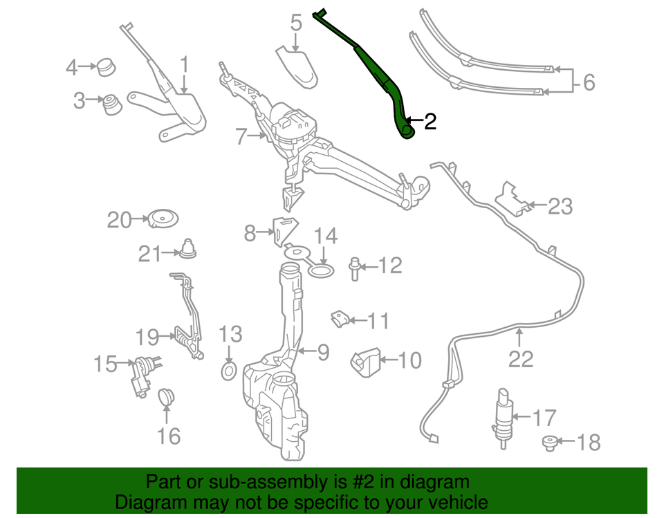 Genuine Mercedes-Benz Wiper Arm 207-820-00-44 | eBay