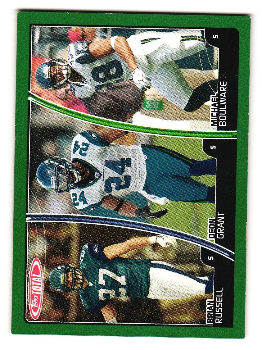 2007 Topps Total - #256 Michael Boulware, Deon Grant, Brian Russell for ...