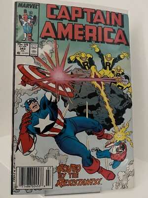 Captain America #343 Marvel Comics 1988 Newstand | eBay