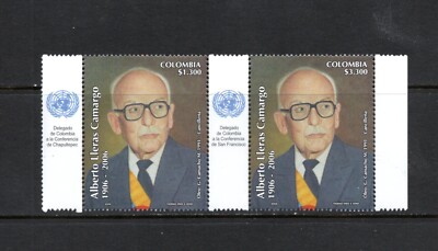 S2596 Colombia 2006 President Alberto Camargo PAIR MNH | eBay