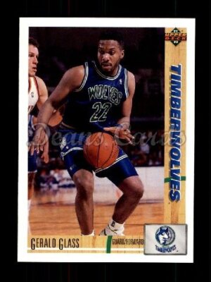 1991 Upper Deck #307 Gerald Glass Timberwolves Ole Miss 8 - NM/MT | eBay
