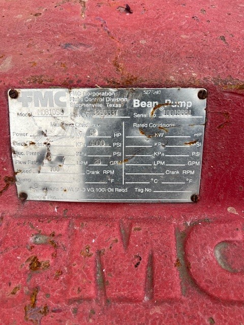 FMC TRIPLEX PUMP M0810S0 | eBay