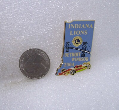 2004 Lions Club International Indiana MD25 - Detroit Windsor Pin | eBay