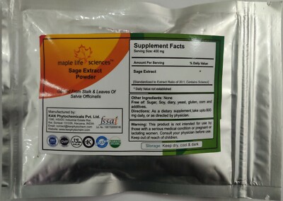 Sage Extract 20:1 Sclareol Powder Pure & High Quality | eBay