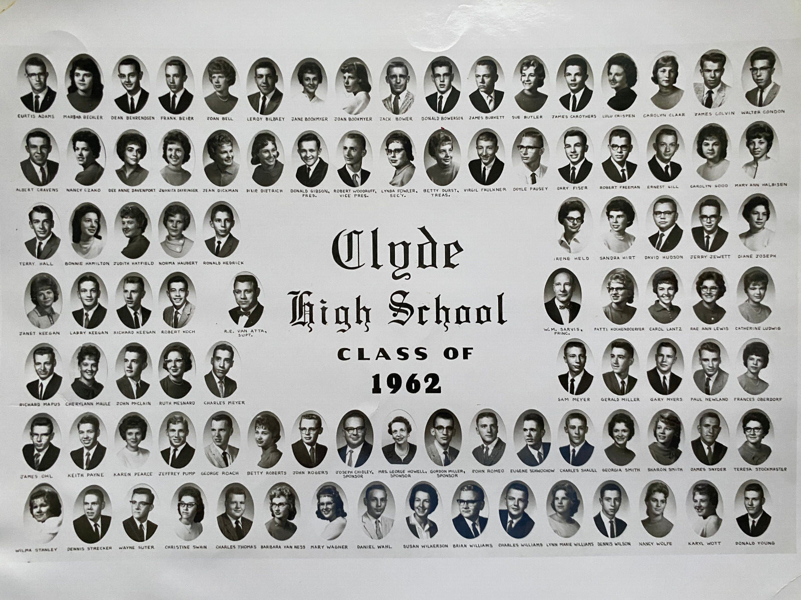 Clyde, Ohio - Clyde High School Graduation Photo - 1962 | eBay