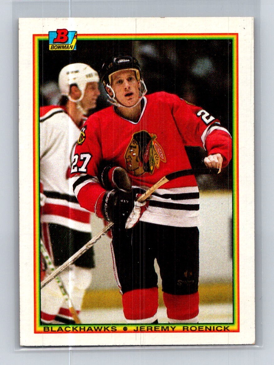 1990-91 Bowman #1 Jeremy Roenick RC Chicago Blackhawks | eBay UK