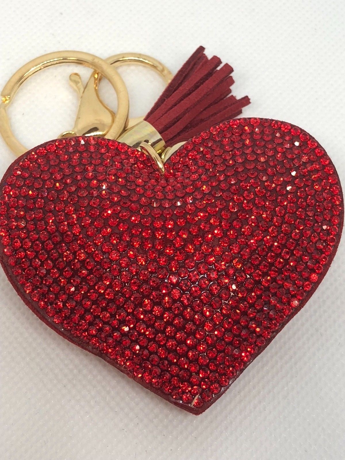 RED Valentine's Heart keychain gift keyring Christmas party favor love ...