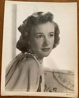 RARE 1944 1st MGM Film PHYLLIS THAXTER Publicity Photo w Different Name ...