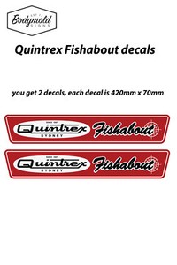 Quintrex Fish About Vintage style boat decals | eBay