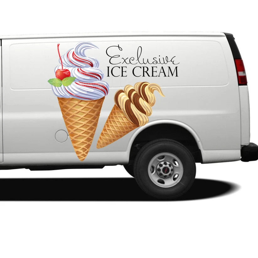 Ice Cream Truck Decals Stickers