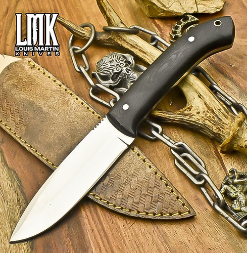 LMK Custom Hand Forged Full Tang Knife AUS-8 Steel Micarta Everyday ...