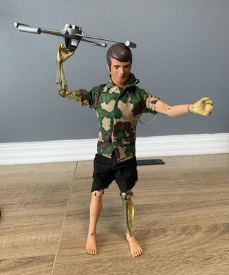 Hasbro GI Joe Mike Powers Atomic Man Bionic Action Figure 1975 ...