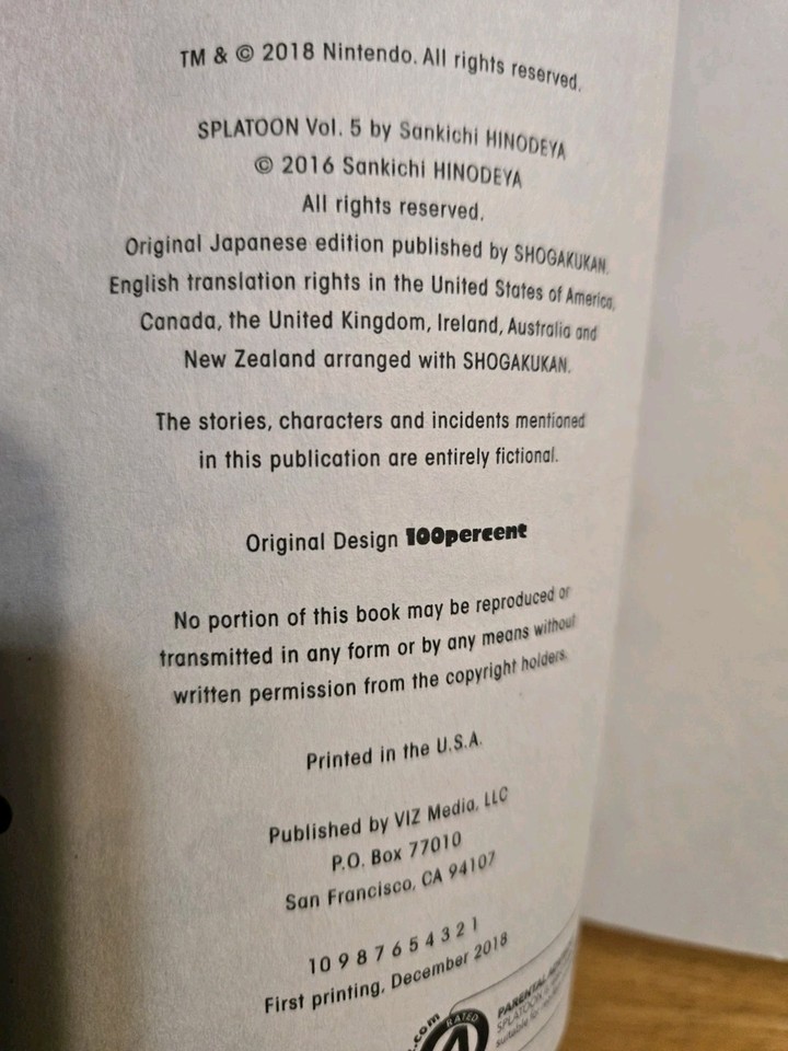 2016 Splatoon Comic Books Vol. 1-10 English Language Manga | eBay