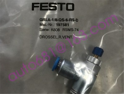 1Pcs Festo GRLA-1/8-QS-6-RS-D In Stock 197581 ce | eBay
