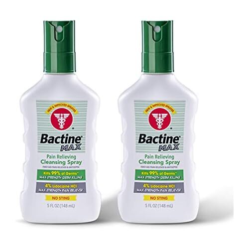 Bactine MAX First Aid Spray - Pain Relief Cleansing Spray with 4% ...