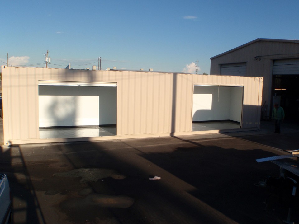 Shipping Container Portable Storage building with four roll up doors | eBay