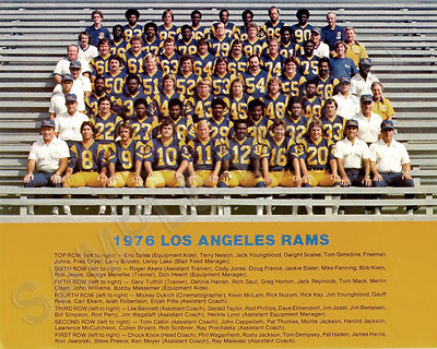 1976 LOS ANGELES RAMS NFL FOOTBALL 8X10 TEAM PHOTO PICTURE | eBay