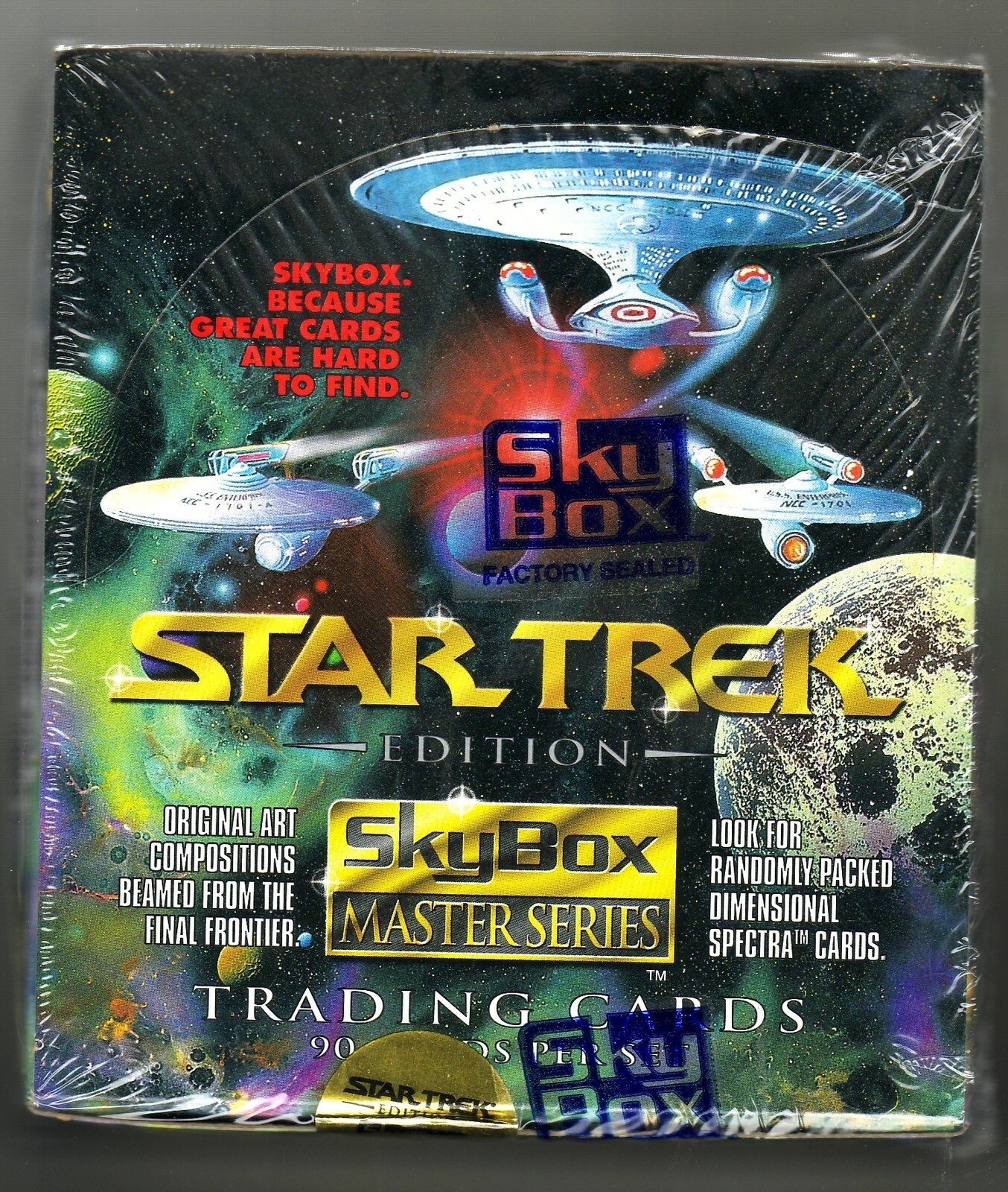 1993 STAR TREK MASTER SERIES FACTORY SEALED TRADING CARD BOX LAST ONE ...