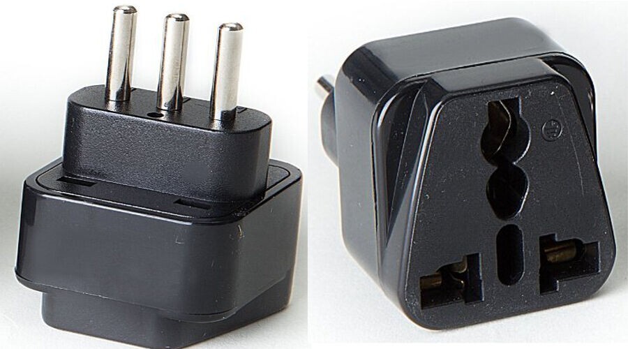 4-PACK 2 in 1 Universal/USA to Italy (Type L) Travel Adapter Plug - 4 ...