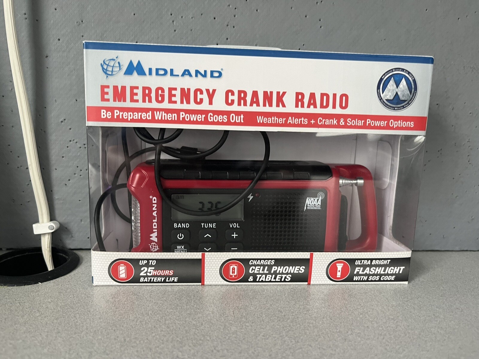 Midland ER200 Emergency Weather Radio With AM/FM | eBay