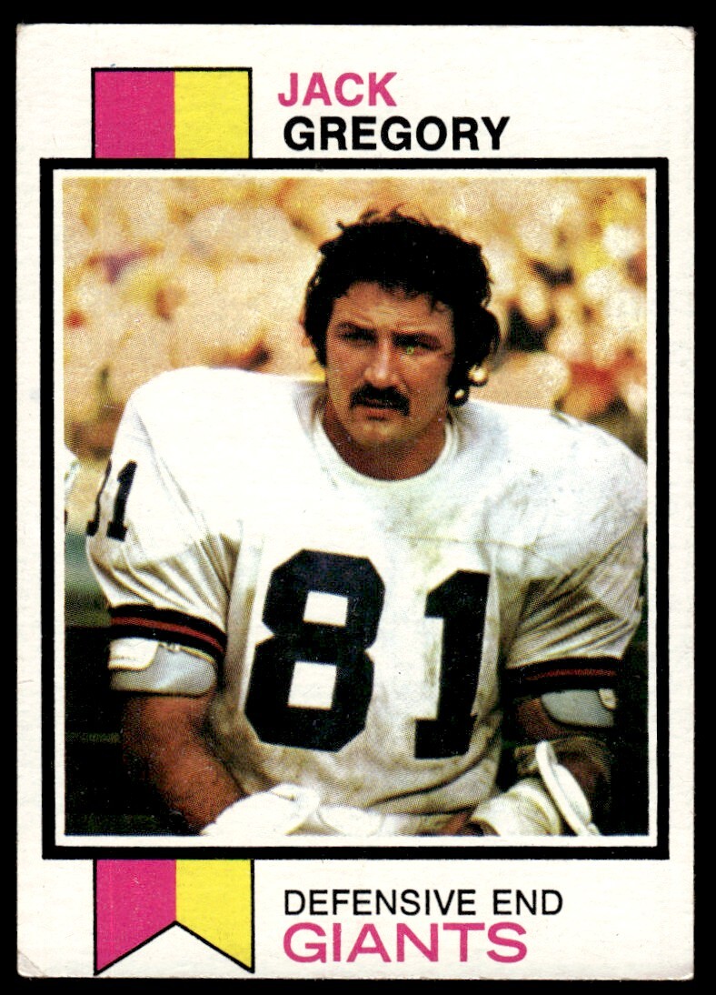 1973 TOPPS JACK GREGORY 3 RC NEW YORK GIANTS #490 | eBay