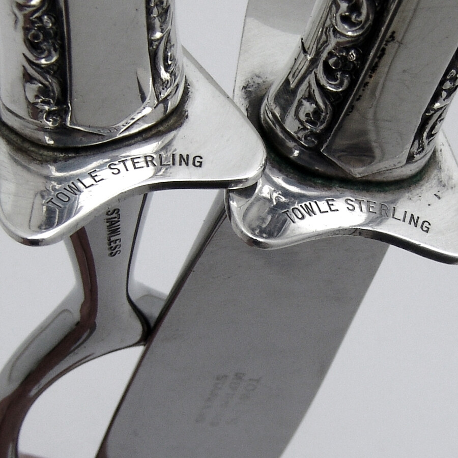 Candlelight 2 Piece Carving Set Towle Sterling Silver 1934 | eBay