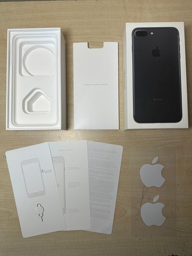EMPTY BOX ONLY for Apple iPhone 7 Plus Black 128GB | eBay