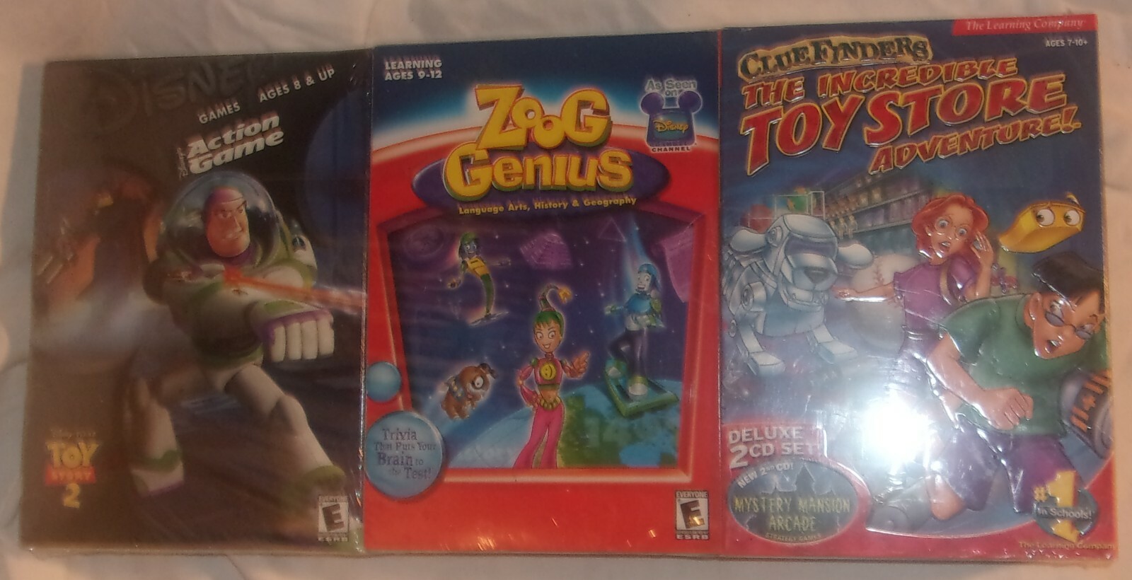 DISNEY TOY STORY 2, ZOOG GENIUS, INCREDIBLE TOY STORE VINTAGE PC GAME ...
