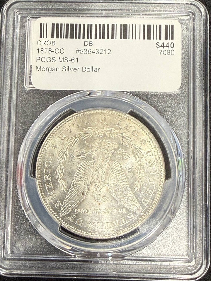 1878 CC Morgan Silver Dollar PCGS MS-61 | eBay