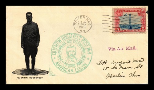 US COVER MEMORIAL DAY AMERICAN LEGION QUENTIN ROOSEVELT POST NO 4 | eBay