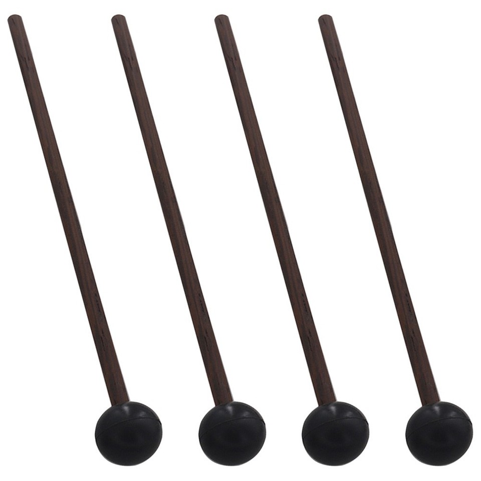 2 Pairs Percussion Instrument Mallets Sticks Marimba Drum with Wood ...