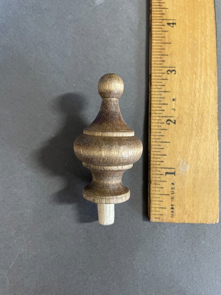 WOODEN CLOCK FINIAL ANTIQUE VINTAGE *BUILD YOUR OWN LOT* *$5 FLAT RATE ...