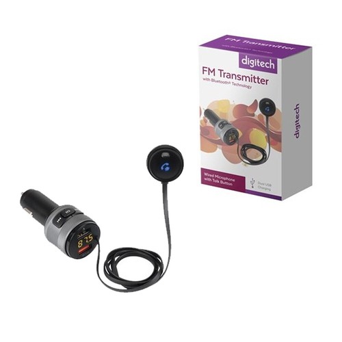 1pcs Digitech FM Transmitter with Bluetooth® Technology, USB & Mic ...