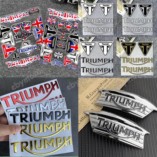 Motorcycle Fuel Tank 3D Emblem Decals For Tr Bobber BIke Body Badge ...
