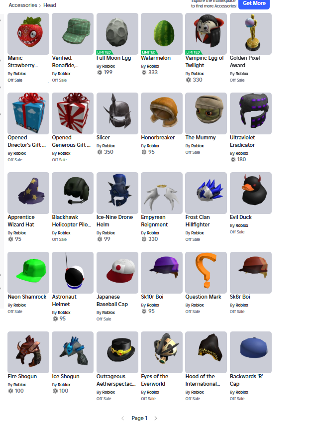 ROBLOX + 30+ OFFSALES + 2010 OG JOIN DATE + OG RARES OFFSALES + RARE ...