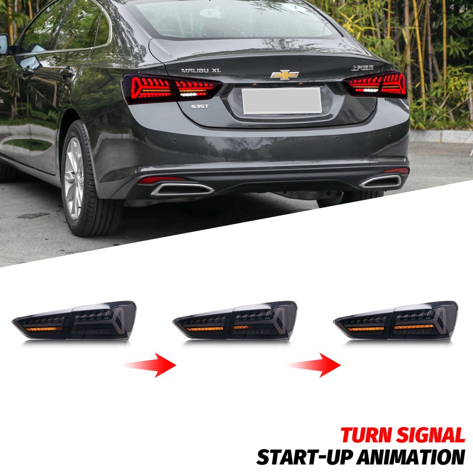 LED Tail Lights for Chevrolet Chevy Etc Sequential Blinker Start-up ...
