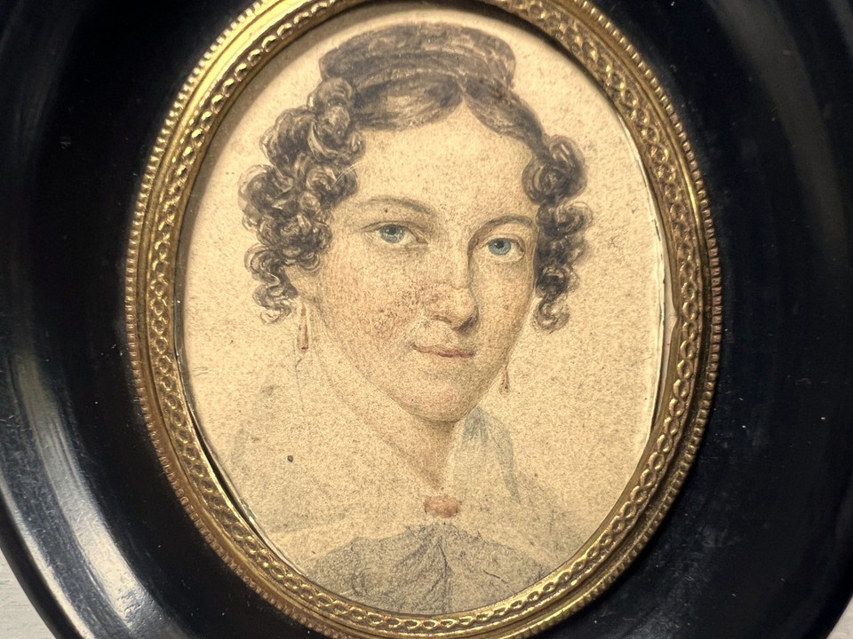 Antique 19th Century Regency Portrait Miniature English C 1820 | eBay UK