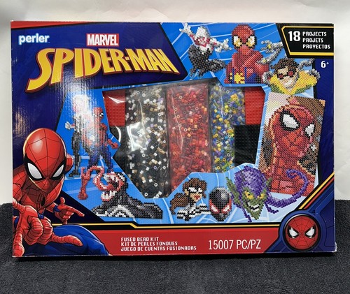 Perler Marvel SPIDER-MAN Fused Bead Kit 15000+ Pieces To Make 18 ...