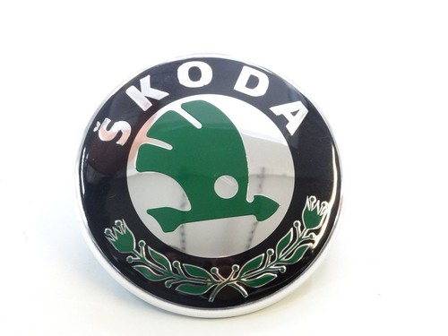 Original Skoda Logo Emblem Schriftzug Zeichen für Heckklappe 1U0853621C ...