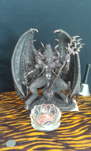 Arch Devil Satan Lucifer Morning Star Figurine Baphomet Statue Fallen ...